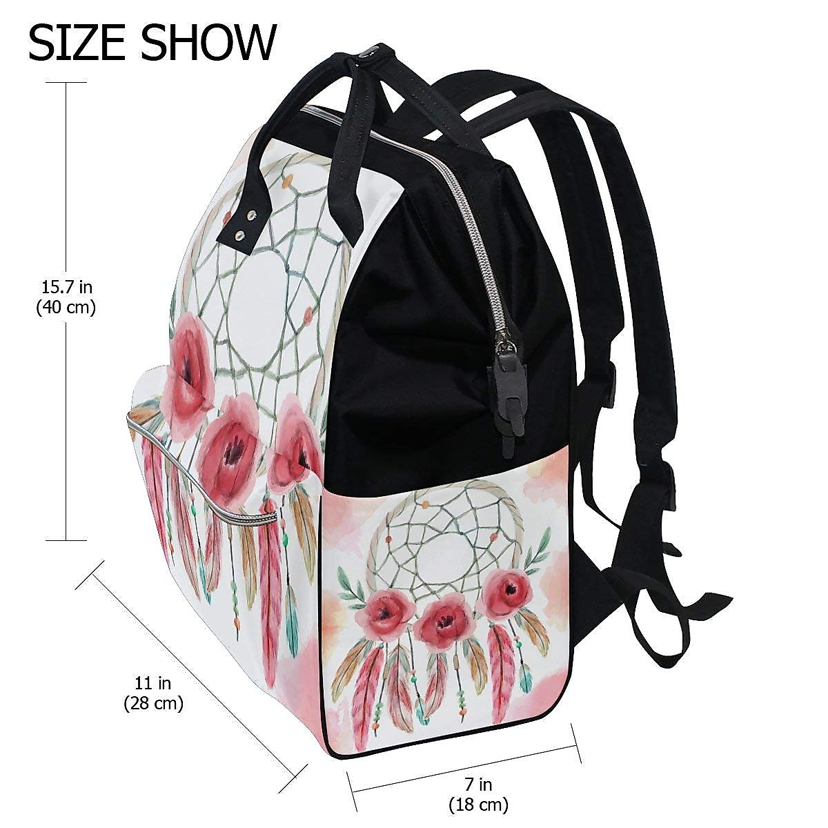MaMacool Mummy Bag Diaper Tote Bags Larger Capacity Baby Nappy Bag Sweet Dream Catcher Muti-Function Travel Backpack