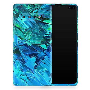DesignSkinz Blurred Abstract Flow V40 Protective Vinyl Decal Wrap Skin Cover Compatible with The Samsung Galaxy S20 (Screen Trim & Back Glass Skin)