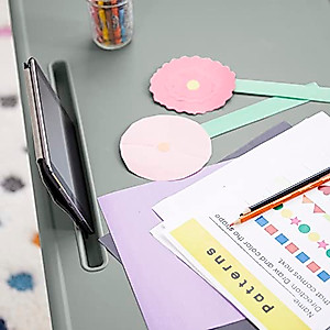 ECR4Kids Toddler Plus Desk and Chair, Kids Furniture, Grey/Light Grey