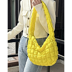 Women's Shoulder Tote Bag Chic Handbag Shoulder Bag Puffer Tote Bag Cute Purse Crossbody Bag Bubble Bag