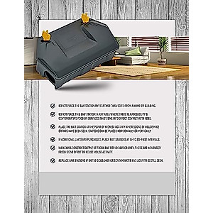 Rat Bait Station Outdoor 2 Pack - Rat Trap Outdoor with Key Eliminates Rats Fast. Keeps Children and Pets Safe Indoor Outdoor (2 Pack) (Bait not Included)