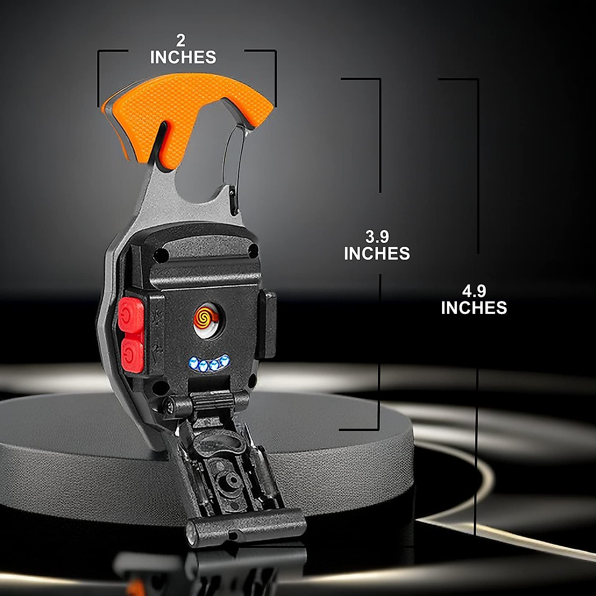 WEVYHFS Pocket Flashlight Keychain, COB & LED Work Light, Rechargeable & Bright Mini Magnet Bottle Opener Bolt Driver Survival Sentry, 3 Color Beams & Magnetic(1 Pack)