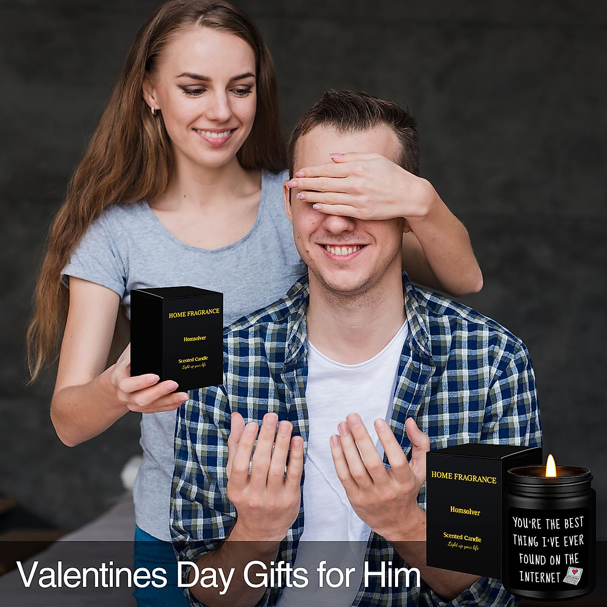 Gifts for Him,Anniversary Romantic Gifts for Him Boyfriend Husband,Funny Birthday Thanksgiving Christmas Valentines Day Gifts for Him Boyfriend Best Friends Men Dad Male,Candles Gifts for Men Him