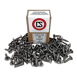 410 Stainless #8 x 3/4" Wafer Head Philips Self Drilling Sheet Metal Tek Screws, (1/2" to 1-5/8" Length in Listing), 100 Pieces, Modified Truss Head Self Driller (#8 x 3/4 inch)