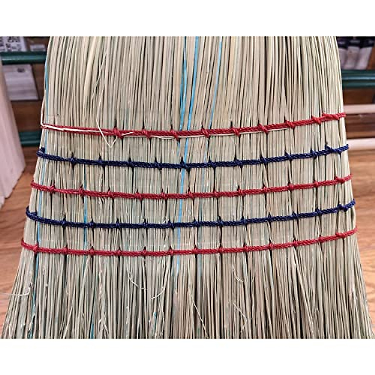 Lehman's Amish-Made Barn Broom - Large Authentic Corn Straw Broom with Hardwood Handle, Natural, 57 inches
