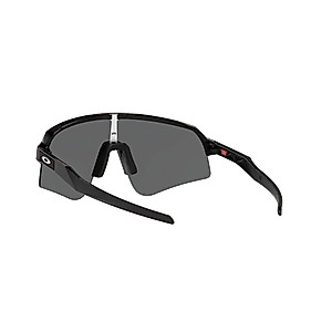Oakley Men's OO9465 Sutro Lite Sweep Rectangular Sunglasses, Matte Black/Prizm Black, 39 mm