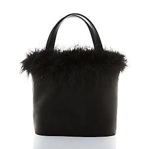 Faux Fur Fabric Craft Fur for Crafts,Gnomes,Costume,Fursuit,Decoration,60×18 Inch(Half Yard, Black)