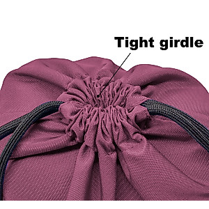 HOLYLUCK Drawstring Backpack Bag Sport Gym Sackpack (burgundy)