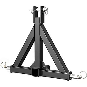 YITAMOTOR (FRSSPF-0033) 3 Point Trailer Hitch with 2" Receiver for Category 1 Tractor Drawbar Hitch Adapter for Kubota, John Deere, BX, LM25H, WLM Tractor, NorTrac, Yanmar, Kioti, Cat
