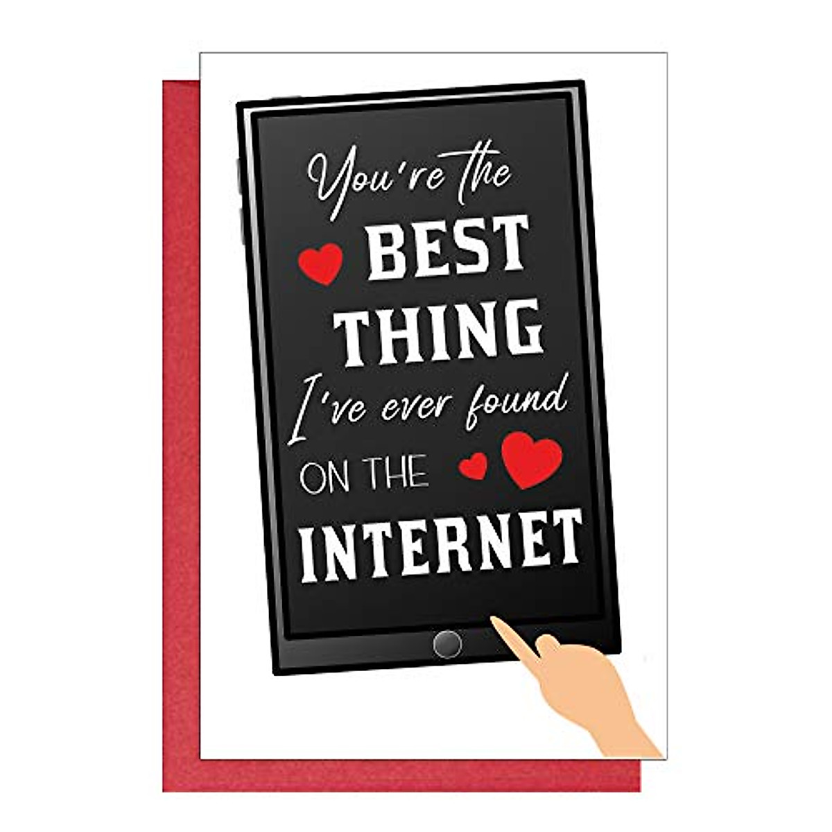 Maplelon Funny Anniversary Card for Boyfriend Girlfriend, Husband Wife Birthday Card, Best Thing on Internet…