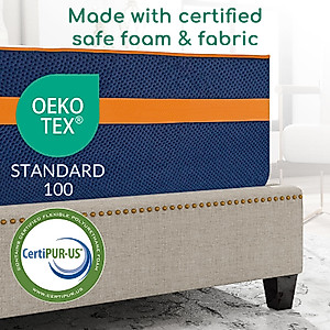 Memory Foam Mattress 14 Inch King Size, Medium Firm Cool Gel Foam Mattress with Breathable Soft Fabric Cover, CertiPUR-US Certified, Made in USA, Supportive & Pressure Relief Mattress