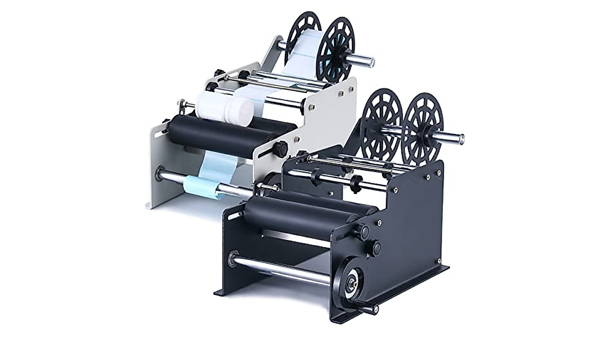 KIMTEM Manual Round Labeling Machine - Precise Bottle Labeler