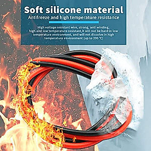 V TELESKY WG-011 III 1000V & CAT IV Test Lead and Safety Alligator Clips Soft Silicone Electrician Test Leads Kit with Silicone Alligator Clips CAT600V (Test Lead)