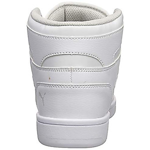PUMA Rebound Layup Synthetic Leather (Big Kid) Puma White/Gray Violet 6.5 Big Kid M