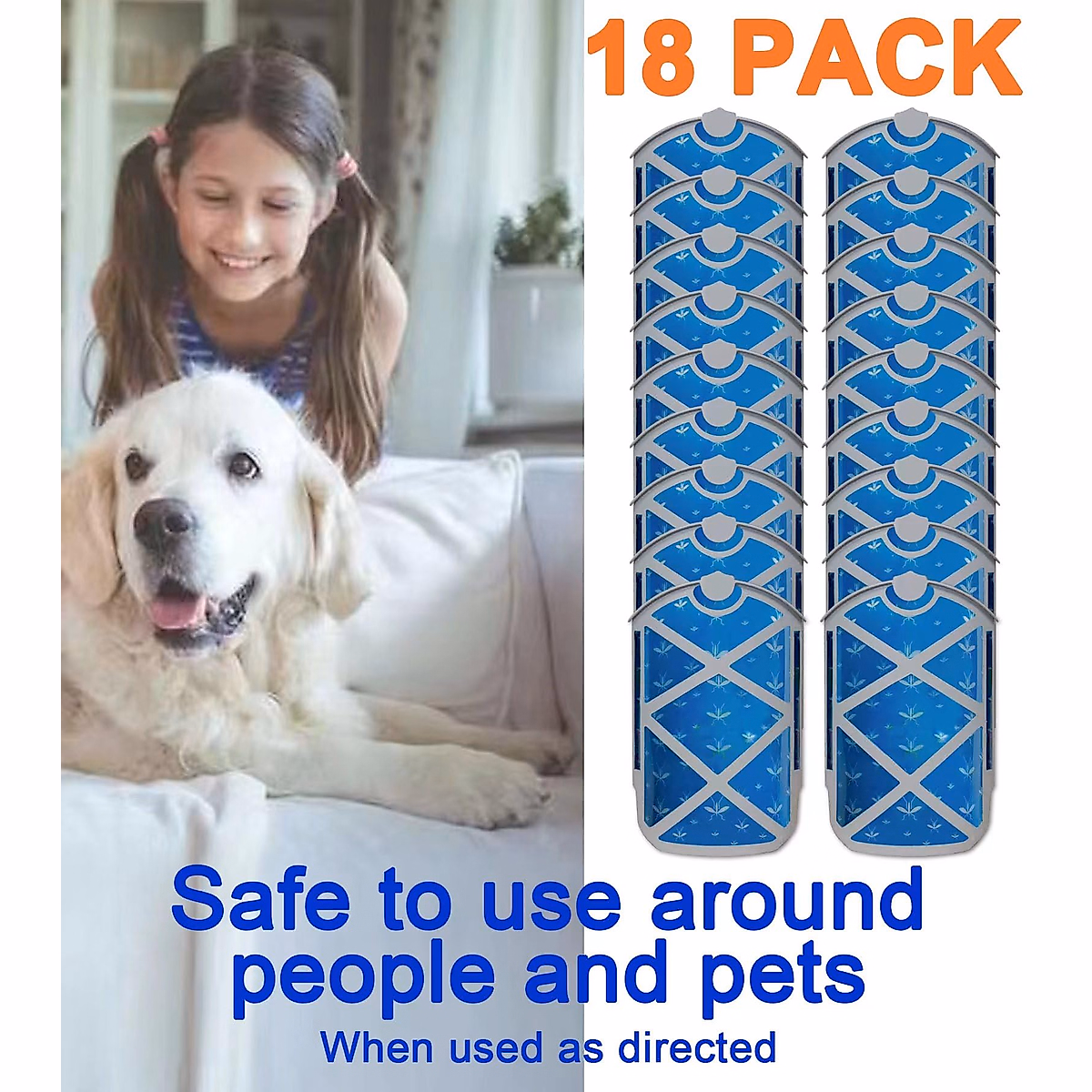 18 Pcs Flying Insect Trap Refill Cartridge Compatible with zevo M364