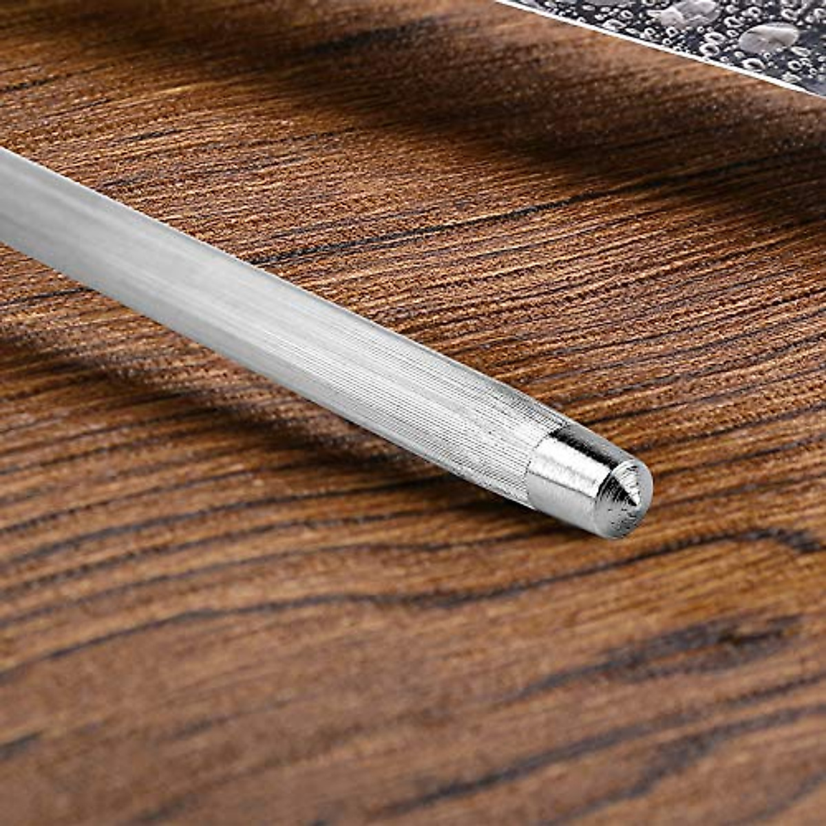 Knife Sharpener Rod, Fanerfun 13 Inch Carbon Steel Professional Knife Sharpening Steel, Knife Sharpener with Hanging Holes (13 inches)