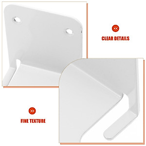 HOOTNEE 4pcs Invisible Bookshelf Wall Hanging Book Stand Bookshelfs Storage Shelves Book Shelves Storage Racks Wall-Mounted Book Holder Book Bracket Home Supplies Wrought Iron White