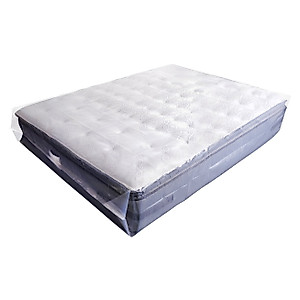 Mattress Bag for Moving & Long-Term Storage - Queen Size - Enhanced Mattress Protection with Extra Thick Tear & Puncture Resistance Polyethylene
