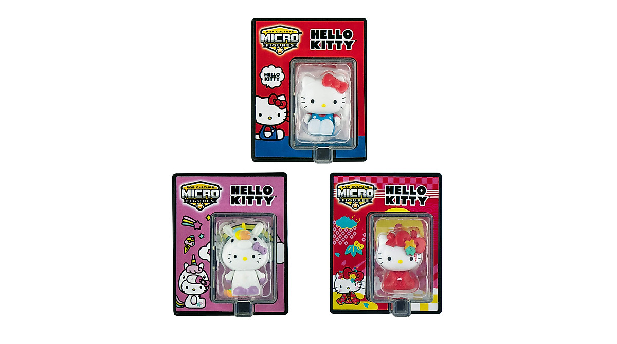 World's Smallest Hello Kitty Bundle - Set of 3 Micro Figures