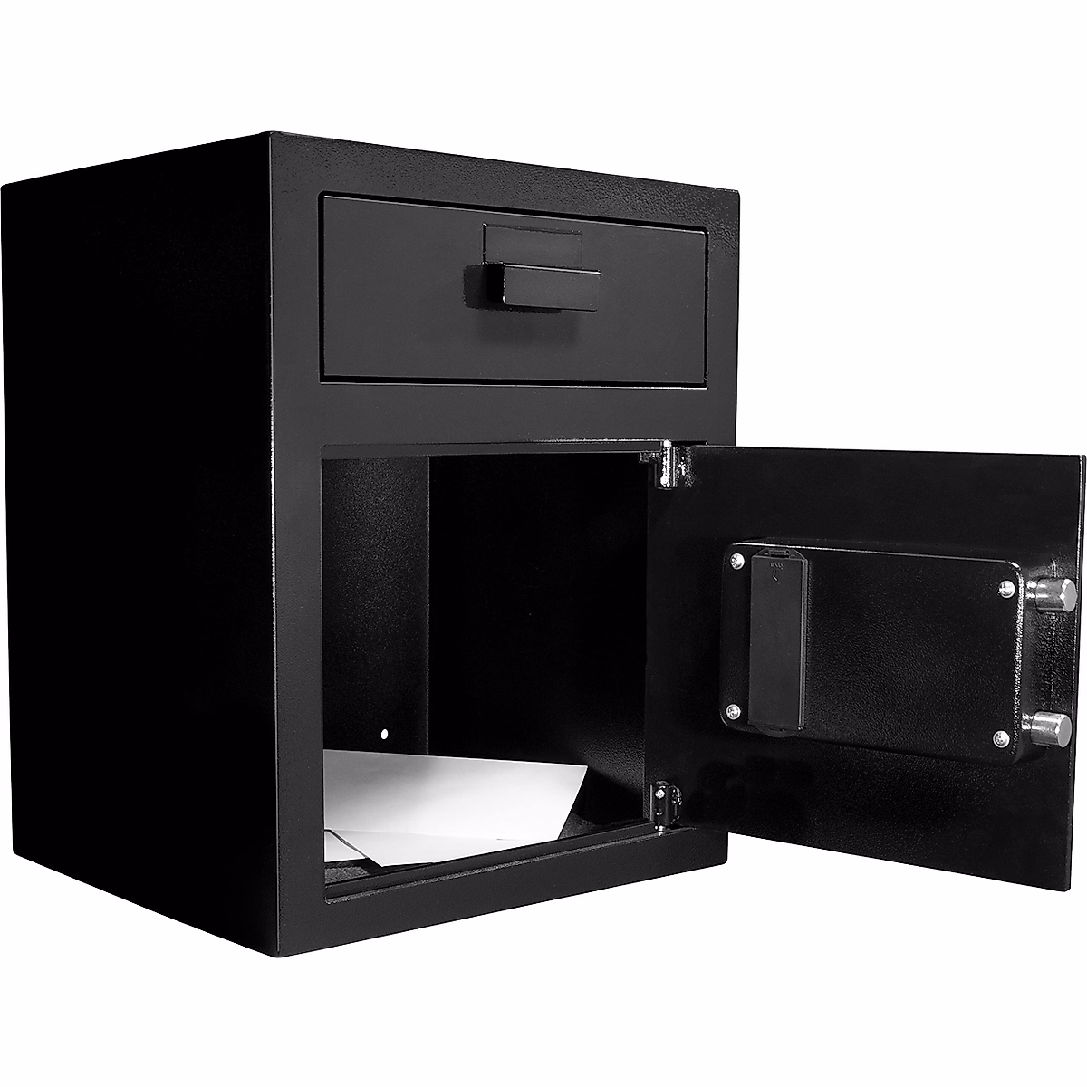 Barska AX11930 Large 1.10 Cubic Ft Digital Multi-User Keypad Security Business Depository Drop Safe with Front Load Drop Box for Money, Cash, and Mail