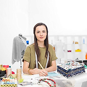 SUPVOX 6pcs Floral Cotton Quilting Fabric Patchwork DIY Flower Pattern Fabric Quilt Squares for DIY Craft Sewing Quilting Scrapbooking