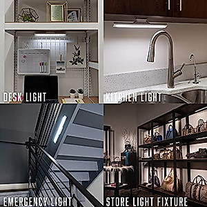 Best Home Fashion kepsuul Shelving and Storage Magnetic Rechargeable LED Light Bar - Pack of 2