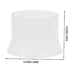 VINTORKY 2pcs Ice Cream Silica Gel White Ice Cream Maker Parts Ice Cream Sealing Ring Ice Cream Making Machine Parts Apron Accessories Component Food Equipment Ice Cream Maker Supplies