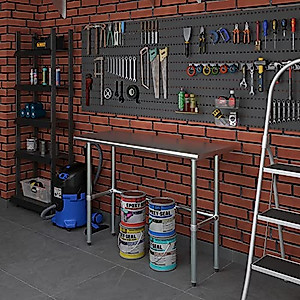 18" X 48" Stainless Steel Table with Open Base Table | Commercial & Residential Kitchen Laundry Garage Utility Bench | NSF Metal Prep Table