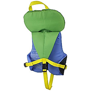 Stohlquist Toddler Life Jacket Coast Guard Approved Life Vest for Infants-Blue/Green-Infant