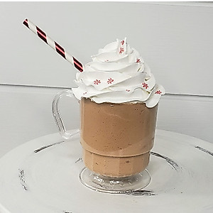 Faux Hot Chocolate Tiered Tray Holiday Decoration/Ornament