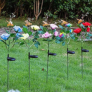 BeautyOL LED Solar Garden Light Outdoor Pathway,Lamp for Home Yard Landscape Decoration