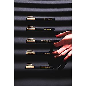 Mood Pens™ Premium Ballpoint Pens, Back-to-School, Smooth & Comfortable, Medium Point, Refillable, 1.0mm, Black Ink, Positive Thoughts for Mental Health (12)