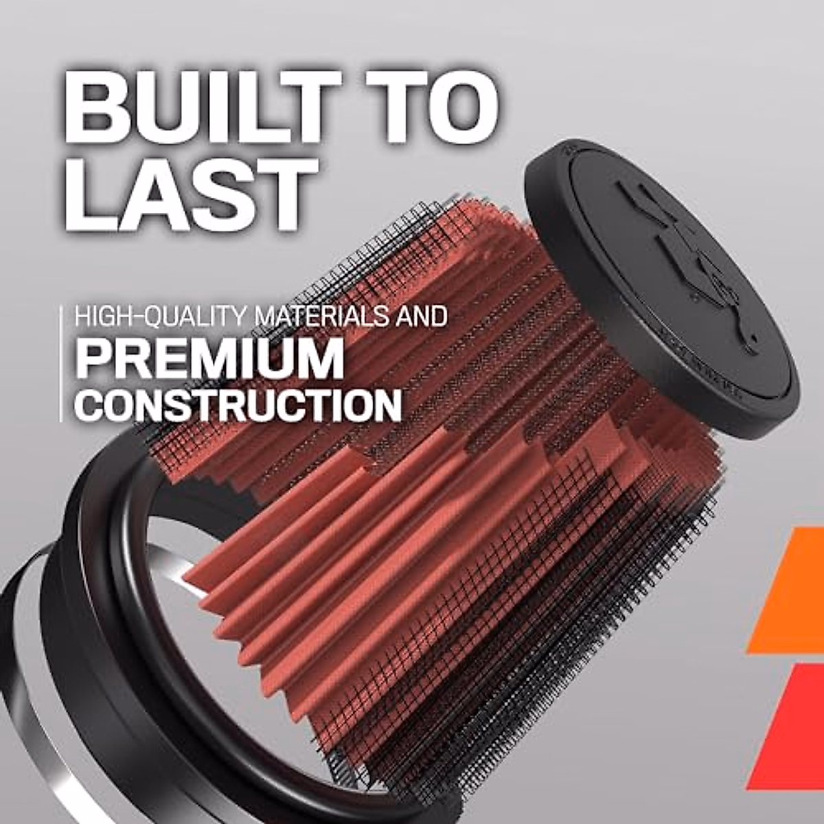 K&N Universal Clamp-On Air Intake Filter: High Performance, Premium, Washable, Replacement Filter: Flange Diameter: 4 In, Filter Height: 9.5 In, Flange Length: 1.6875 In, Shape: Round Tapered, RC-4780