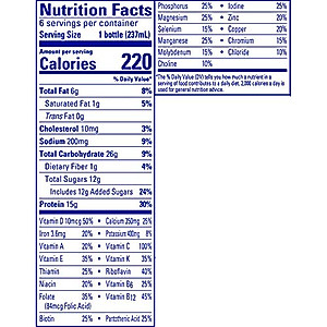 Carnation Breakfast Essentials High Protein Ready-to-Drink, Classic French Vanilla, 8 FL OZ Bottle (Pack of 6) (Packaging May Vary)