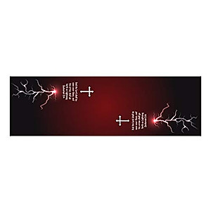 White Water Archery Lightning Bolt Cross Zechariah 9:14 Red Stabilizer Wrap 5, 1.87