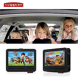 ZugGear Car Headrest Mount Holder Strap for Swivel and Flip Style Portable DVD Player - 9 Inch to 9.5 Inch Screen