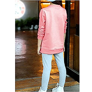 Baby Boy Christmas Outfit Suit Pattern Girls Sweatshirt Children's Leggings Two-piece Cartoon New Born (Pink, 7-8 Years)