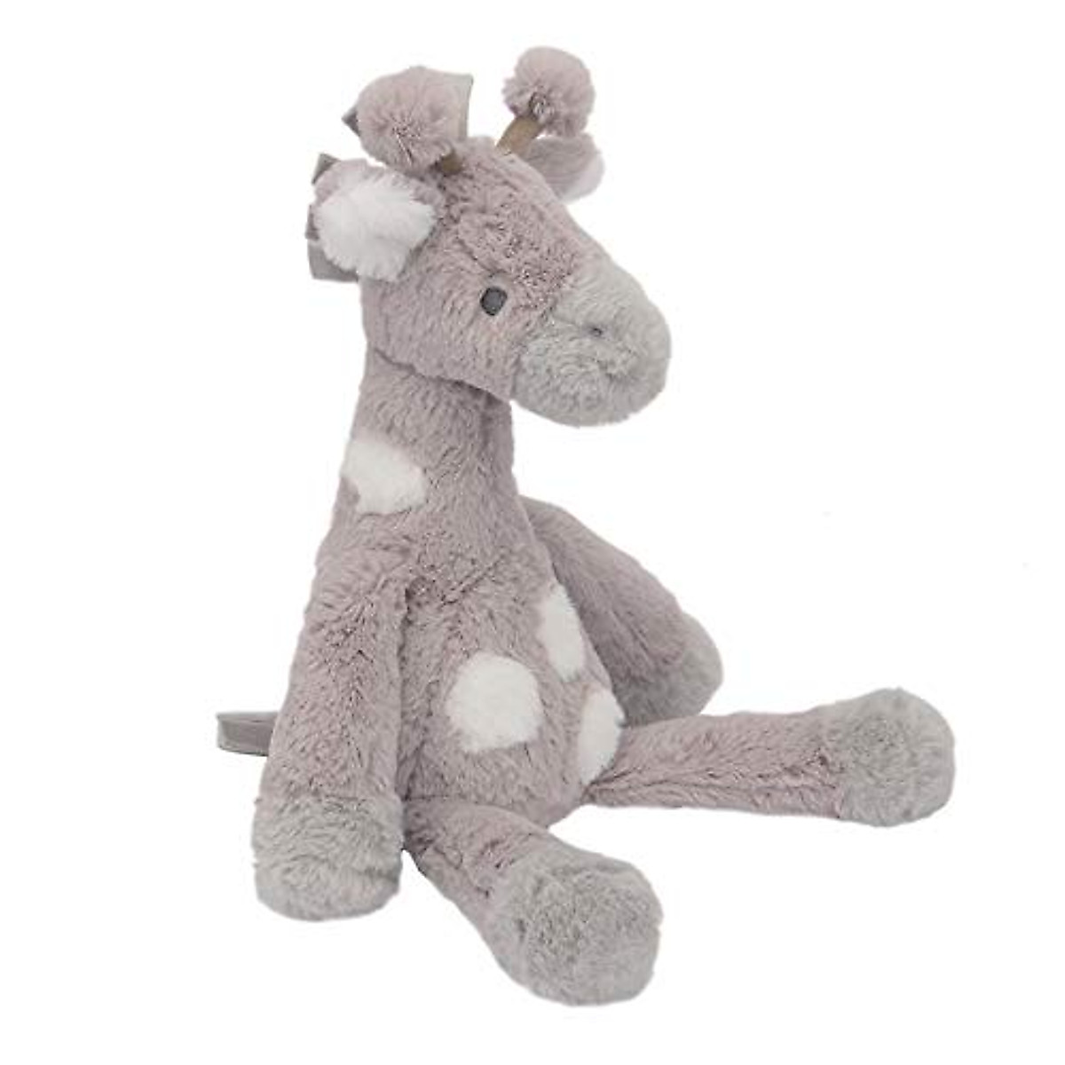 Lambs & Ivy Linen Safari Gray Giraffe Stuffed Animal Toy - Stretch