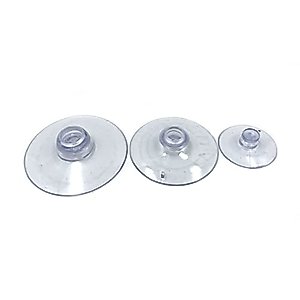 60Pcs Plastic Suction Cup for Glass Table Tops,Rubber Transparent Anti-Collision Sucker Hanger Pad Without Hooks, 3 Sizes, 40 mm, 35 mm, 22 mm