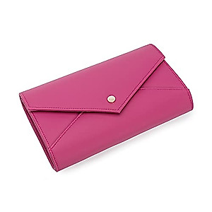 IXEBELLA Classic PU Clutch Purse for Women Dressy Party Clutch for Cocktail/Prom/Wedding (Hot Pink)