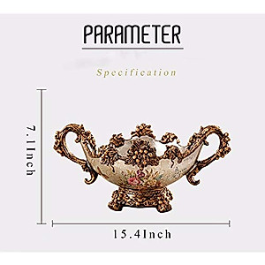 Coverdeal Centerpiece Bowl,Resin Decorative Fruit Bowl Tray Bowl,Snacks/Sweets/Nuts/Sundries Holder Organizer for Home,Office,Wedding Decor,Birthday Gift