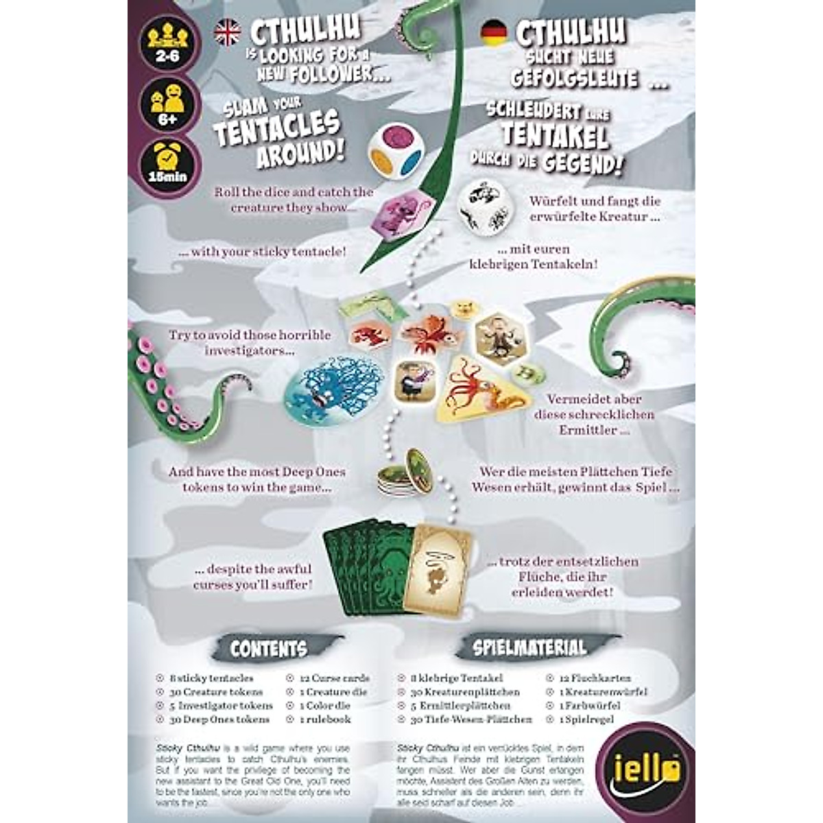 IELLO Sticky Cthulhu Board Game