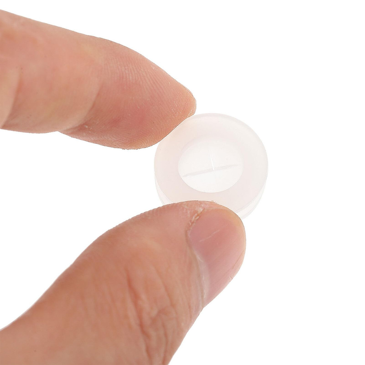 PACKOVE Silicone Straw Hole Plugs Mason Jar Lids Airlock Grommet Fermenter Lid Grommet For Mason Jars Straws Airlock Beer Wine Bucket 20PCS (Outer Diameter 17MM, Inner Diameter 10MM)