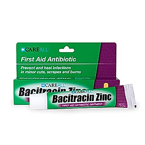 (3 Pack) CareALL 1oz Bacitracin Antibiotic Zinc Ointment. First Aid Ointment to Prevent and heal infections for Minor cuts, scrapes and Burns.