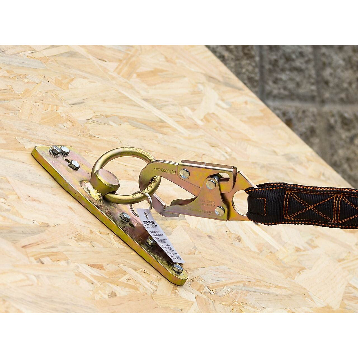 Frontline ROB01 Bull Ring Reusable Roof Anchor | Fall Arrest | Fall Restraint | Positioning Applications | Zinc Plated Steel | OSHA & ANSI Compliant (Wooden Structures)