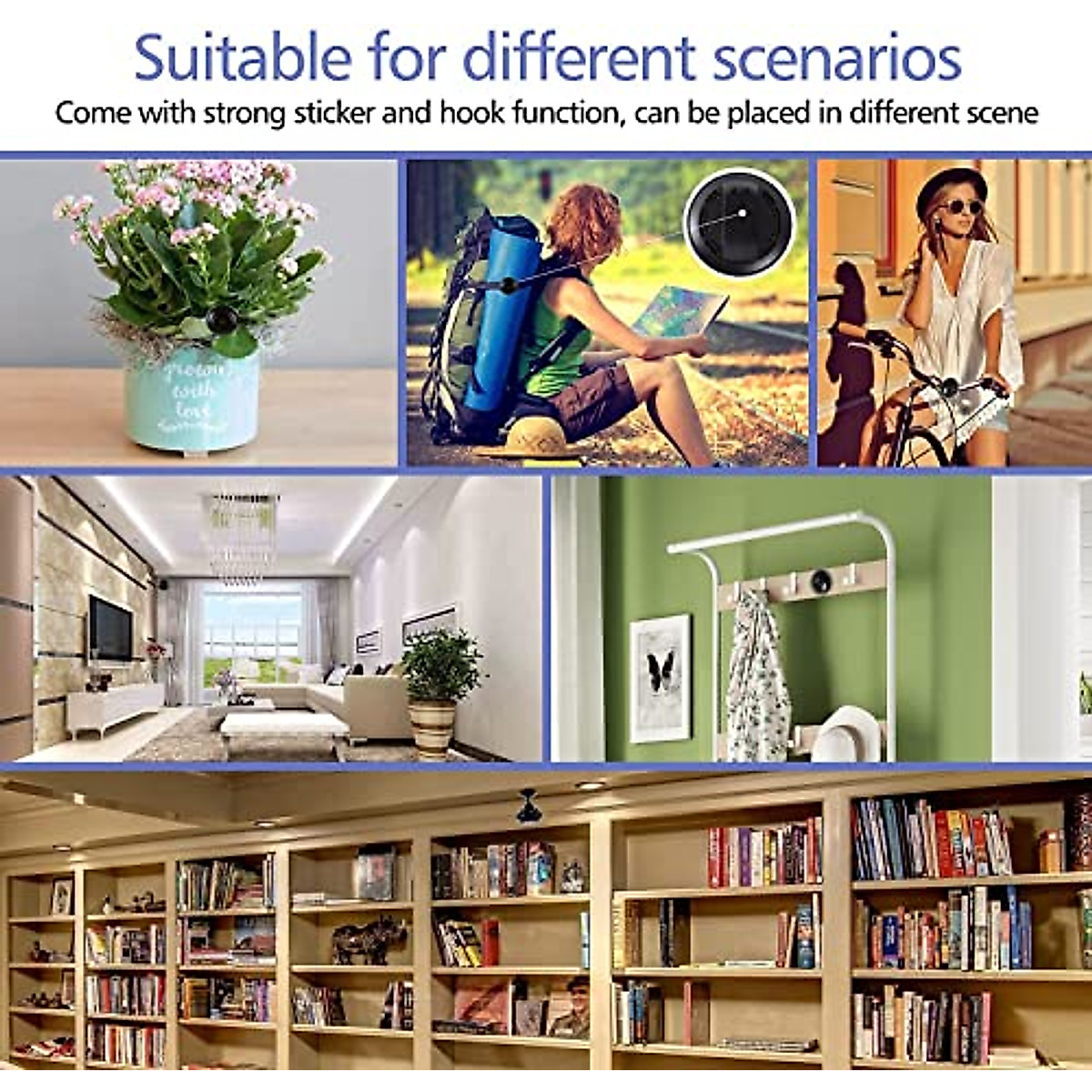 Mini Spy Camera WiFi Wireless Hidden Cameras for Home Security Surveillance with Video 1080P Small Portable Nanny Cam with Phone App, Motion Detection, Night Vision for Indoor Outdoor Small Camera