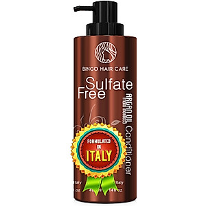 Moroccan Argan Oil Conditioner - Sulfate Free, Anti Frizz Hydrating Thickening Care for Women and Men - Deep Moisturizing Treatment for Color Treated, Curly, Frizzy, Damaged and Dry Hair