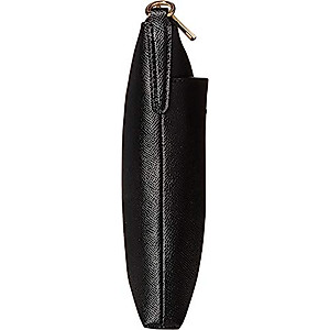 COACH Crossgrain Leather Kitt Black/Gold One Size