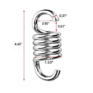 Heavy Duty Spring 800lbs Weight Capacity Porch Swings Spring for Hanging Hammock Chairs and Porch Swings (1)