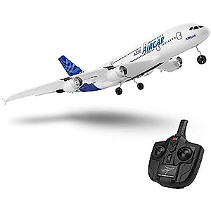 New A380 Airplane 2.4G 3Ch Fixed Wing Outdoor A120-A380 RC Plane Toys (Two Batteries Without Light)